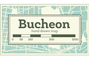 Bucheon South Korea City Map, a Transportation Illustration by Booblgum