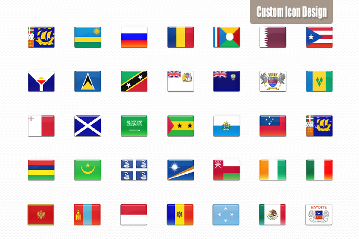 All-in-one Country Flag Icon Set