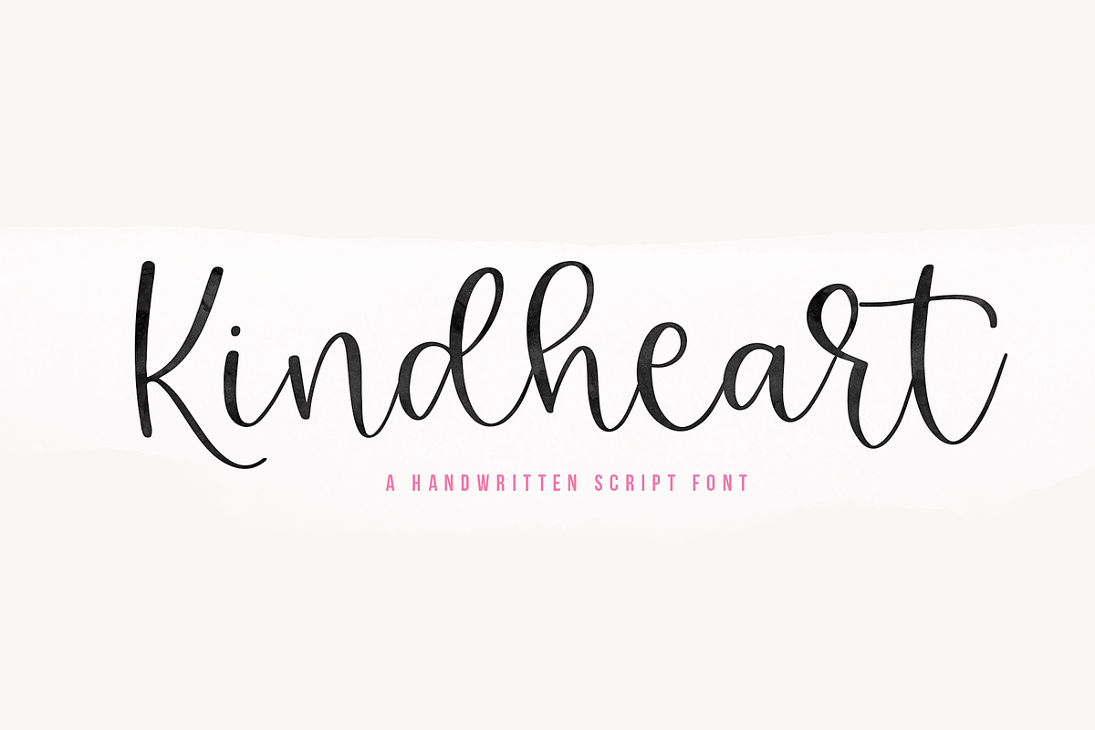 Kindheart | Handwritten Script Font, a Script Font by KA Designs
