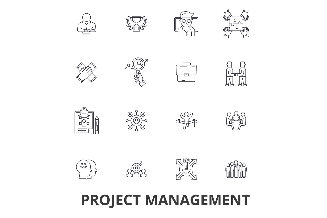 Project management, project, plan, consulting, chart, construction ...