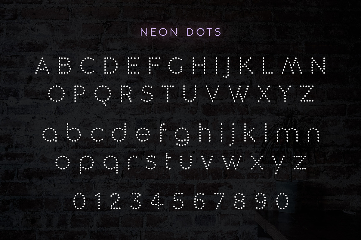 Neon Sign Font Collection, a Font by Medialoot