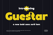 Guestar - Modern Bold Sans Serif, a Sans Serif Font by Typeformers