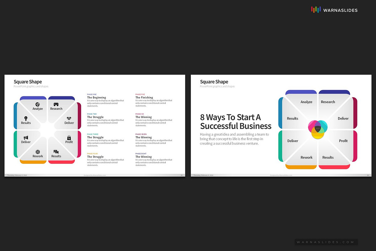 Square PowerPoint Templates | Creative Market