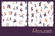 Dancing people seamless patterns, a Pattern Graphic by Good Studio