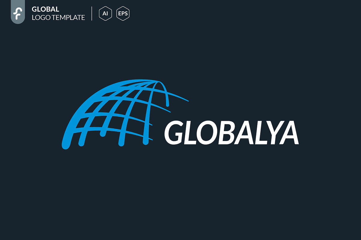 Global World Logo, a Branding & Logo Template by ft.studio
