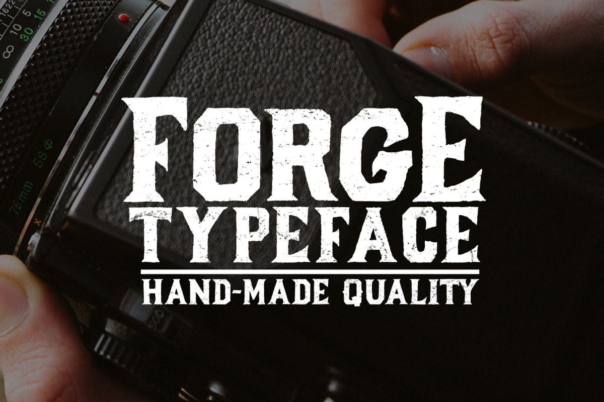 Forge Typeface, a Serif Font by Outback Design Co. | font forge, forged ...