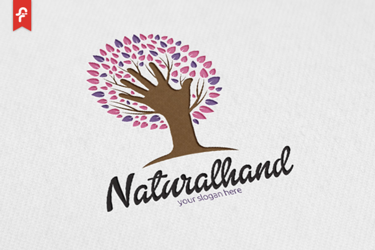 Natural Hand Logo, a Branding & Logo Template by ft.studio