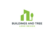 Building and Tree Logo Design, a Branding & Logo Template by ...
