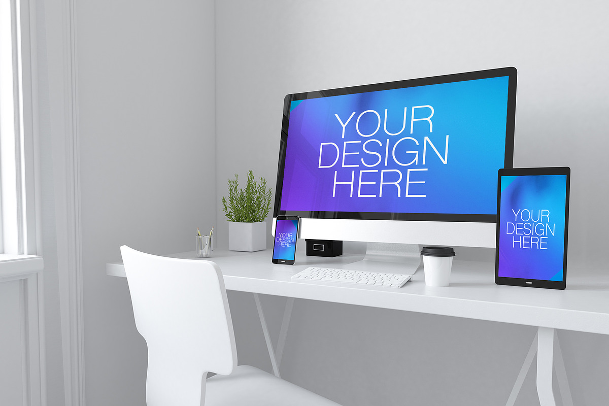Studio Devices Mockup, an iPad Mockup by McLittle Stock