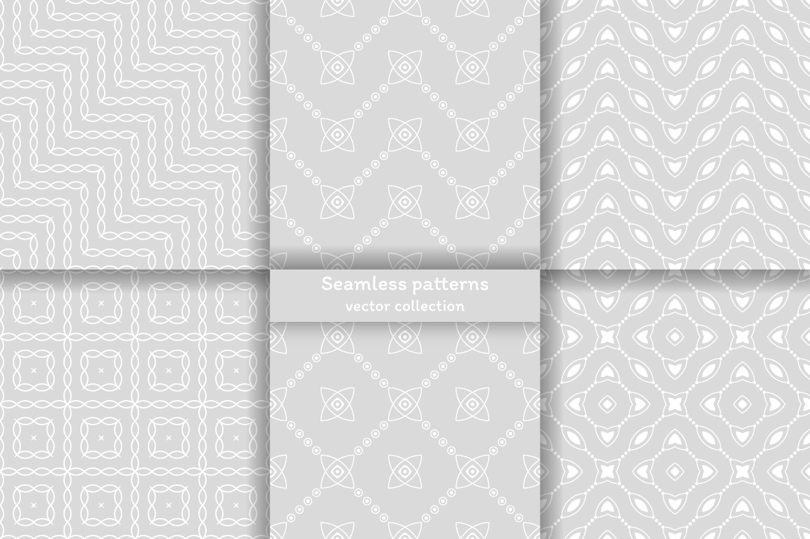Set of 6 seamless patterns, a Pattern Graphic by pattern shop