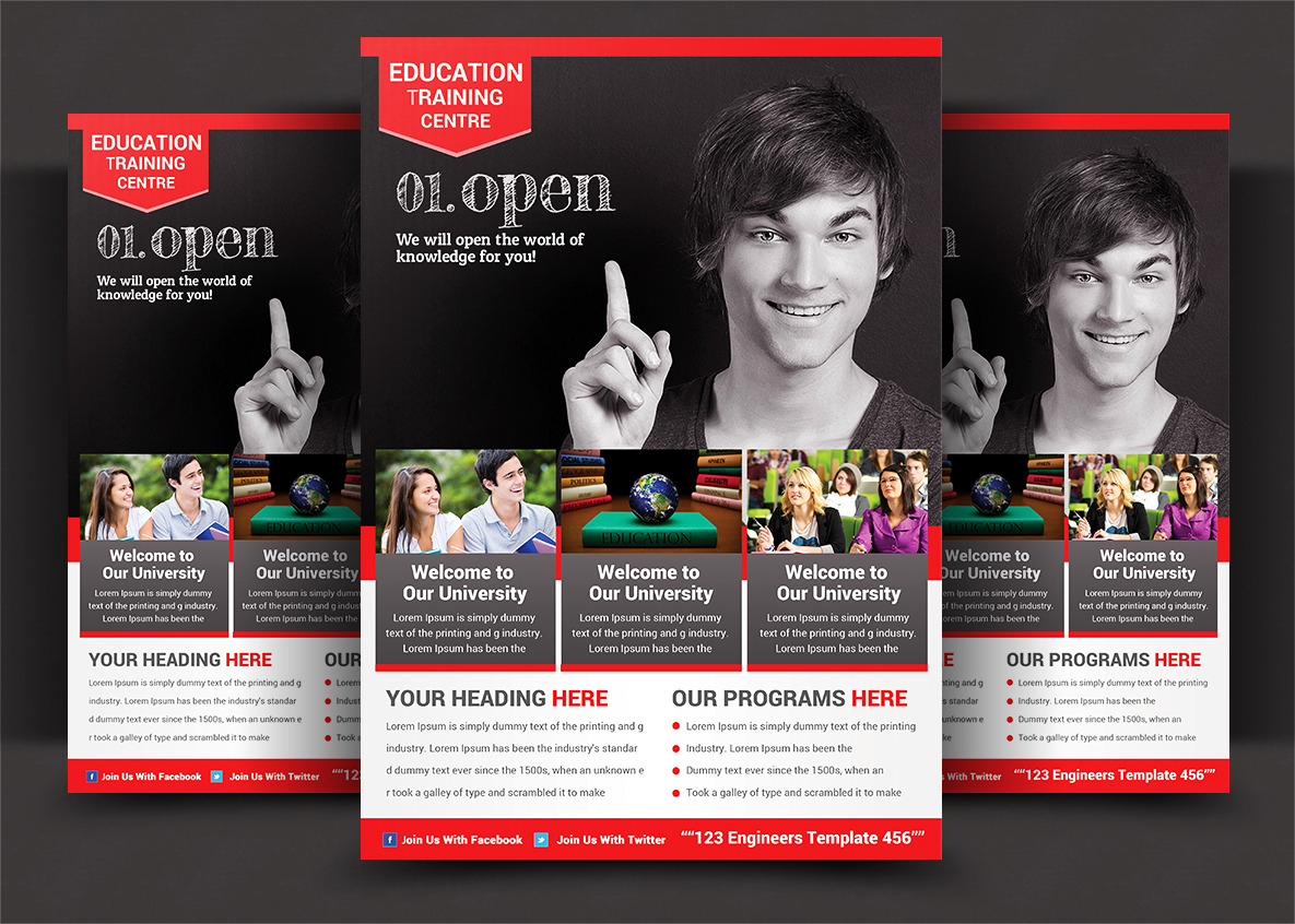 High School Flyer, a Flyer Template by AfzaalGraphics