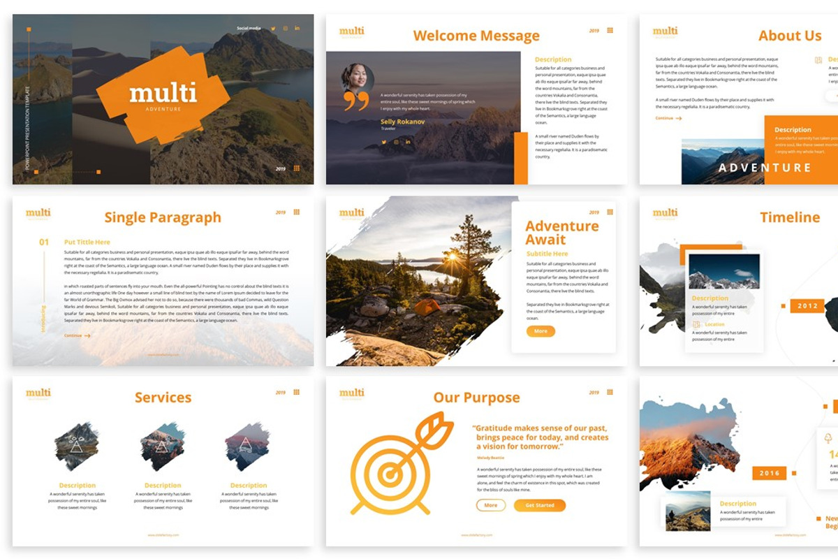 MultiAdventure - Powerpoint Template, a Presentation Template by ...