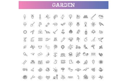 Gardening. Vector set | Illustrations ~ Creative Market