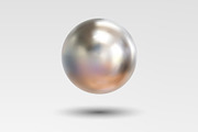 Chrome ball realistic vector, an Object Graphic by RDShop
