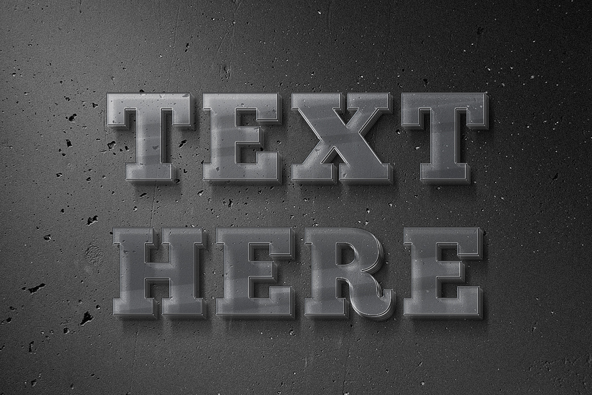 Glass Type | 3D TEXT EFFECTS, a Layer Style Add-On by kadusupanik