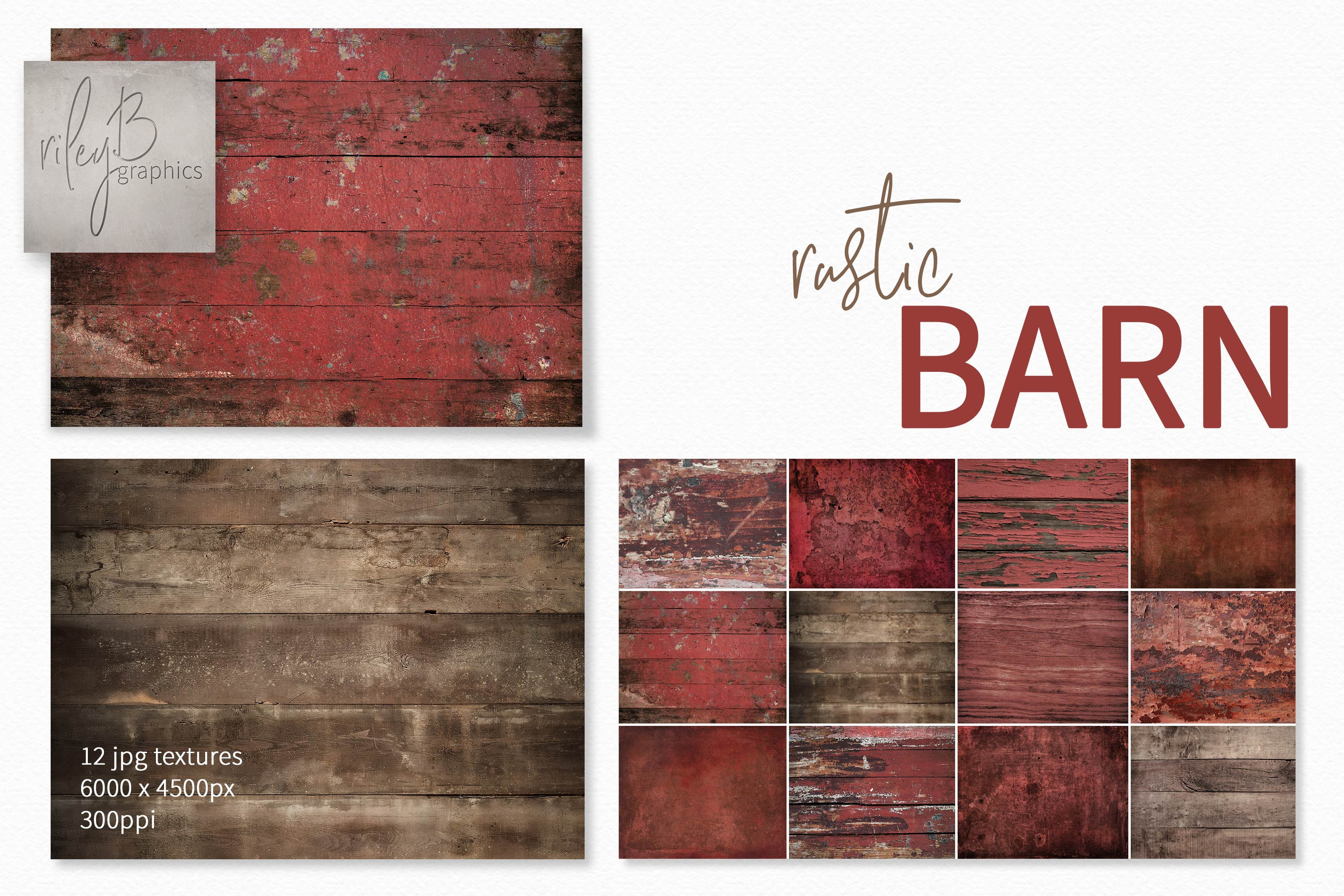 Rustic Barn Textures, a Texture Graphic by rileyBgraphics