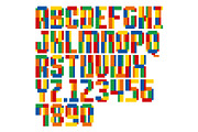 Building Brick Letters and Numbers, an Object Graphic by Kessens