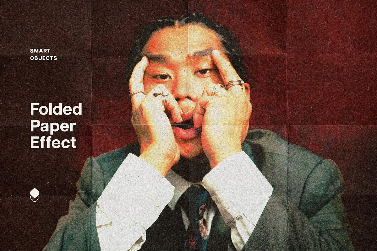 Folded Paper Print Photo Effect, a Layer Style Add-On by Design Squad