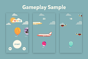 Balloon Kit - Flat 2D Game Assets, an Illustration by Classy Circle Designs