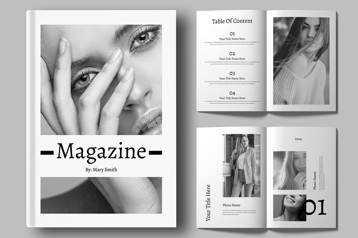 Photo Magazine Template