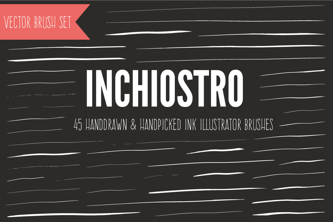 Inchiostro Illustrator Brush Pack, a Brush Add-On by Favete Art