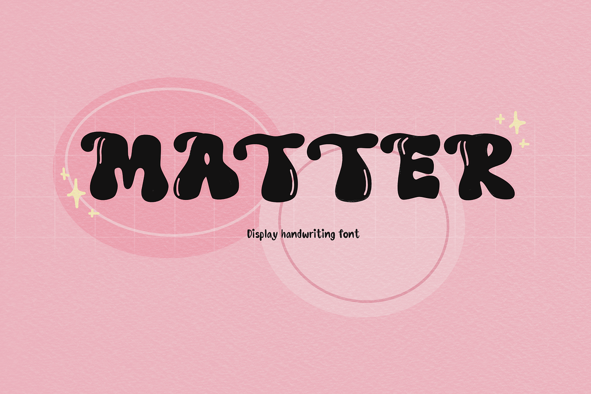 Matter font, a Handwritten Font by JJuta