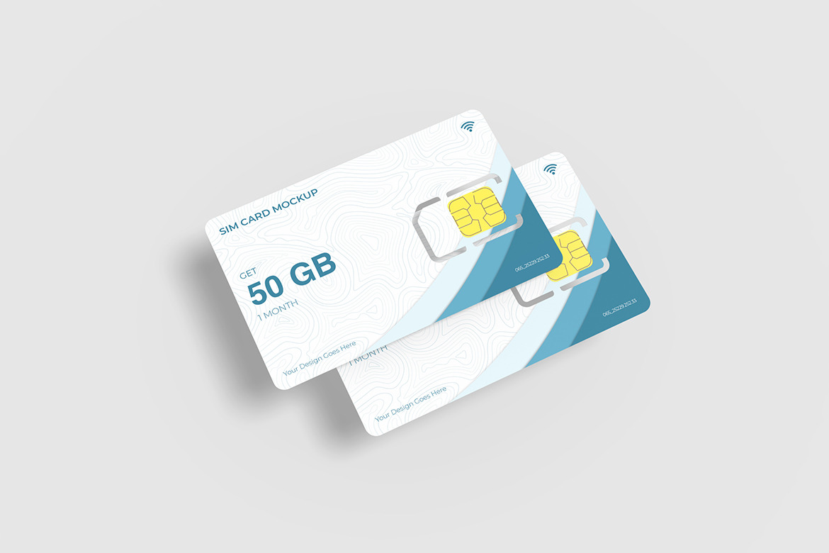 Sim Card Mockup, a Product Mockup by Meizzaluna Design
