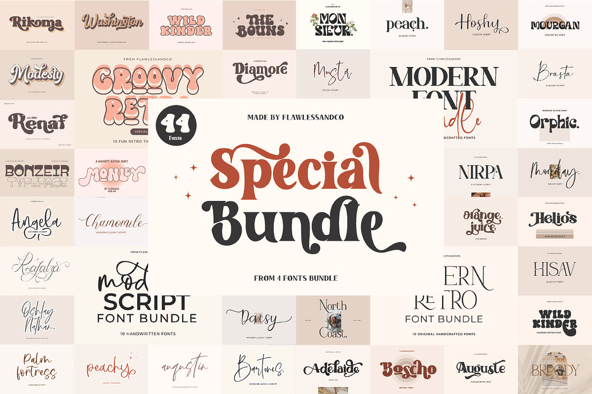 Special 44 Fonts Bundle