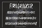 Firecracker - uppercase font, a Script Font by Favete Art