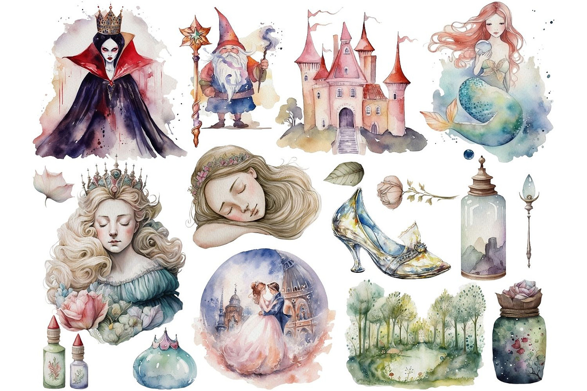 Fairytale Storybook Clipart, a Graphic by JBArt Clipart