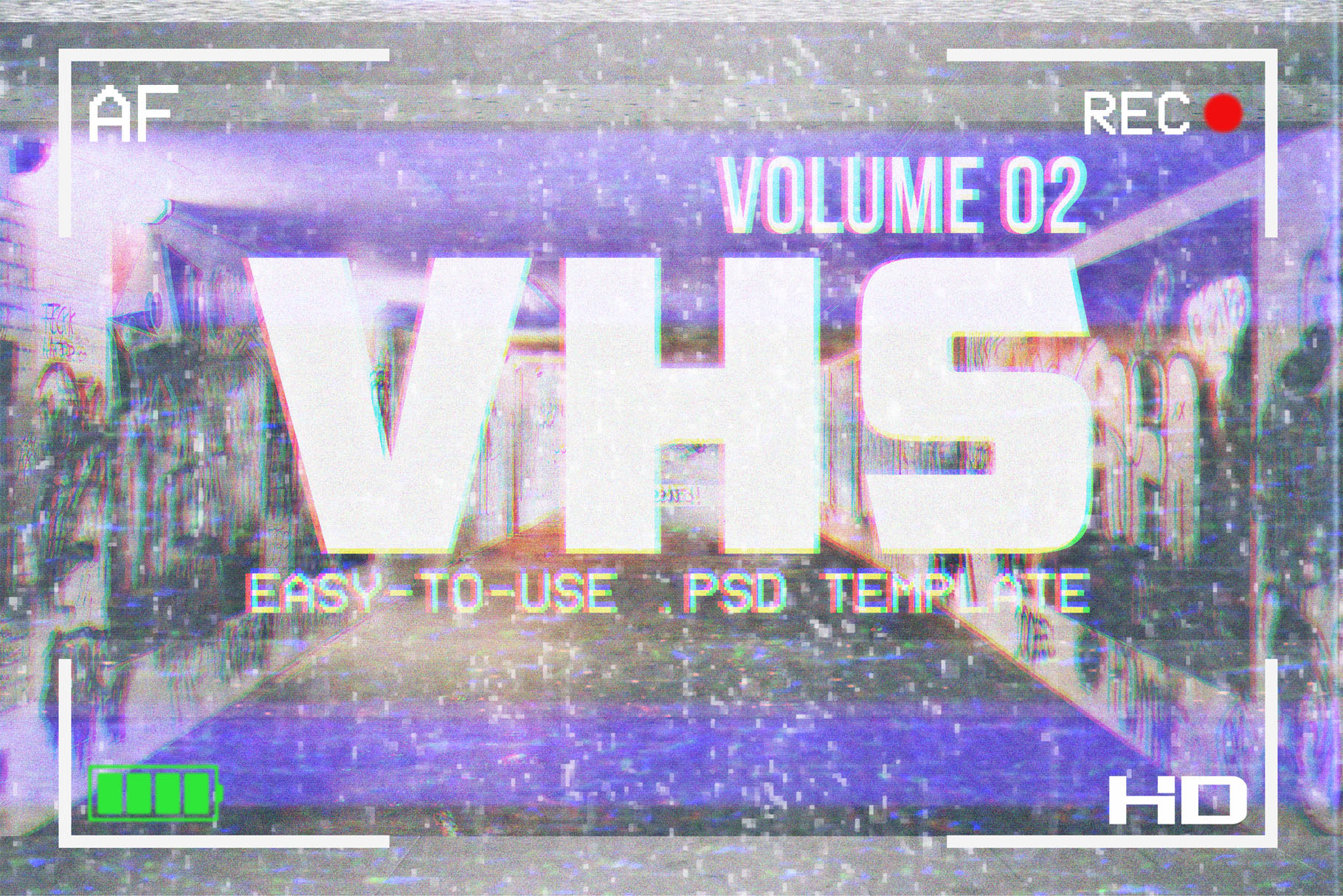 VHS Template - V2, an Action Add-On by Creative Supplies Co.