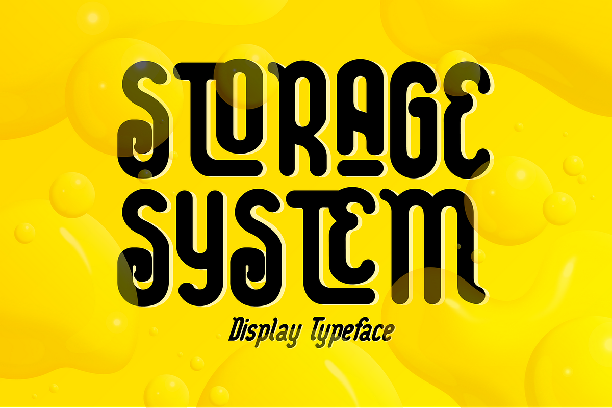 STORAGE SYSTEM - Rounded Font, a Sans Serif Font by 177Studio