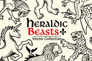 Heraldic Beasts, an Animal Illustration by Moloko88