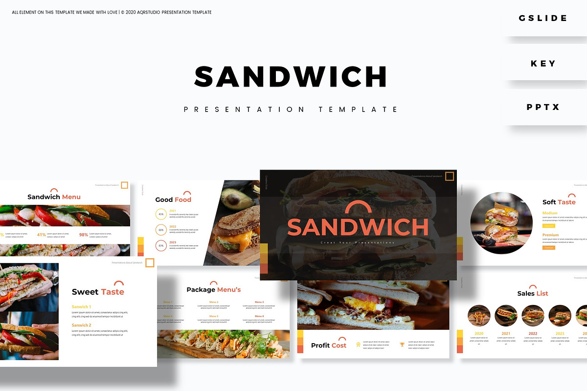 Sandwich - Presentation Template, a Presentation Template by AQR Studio