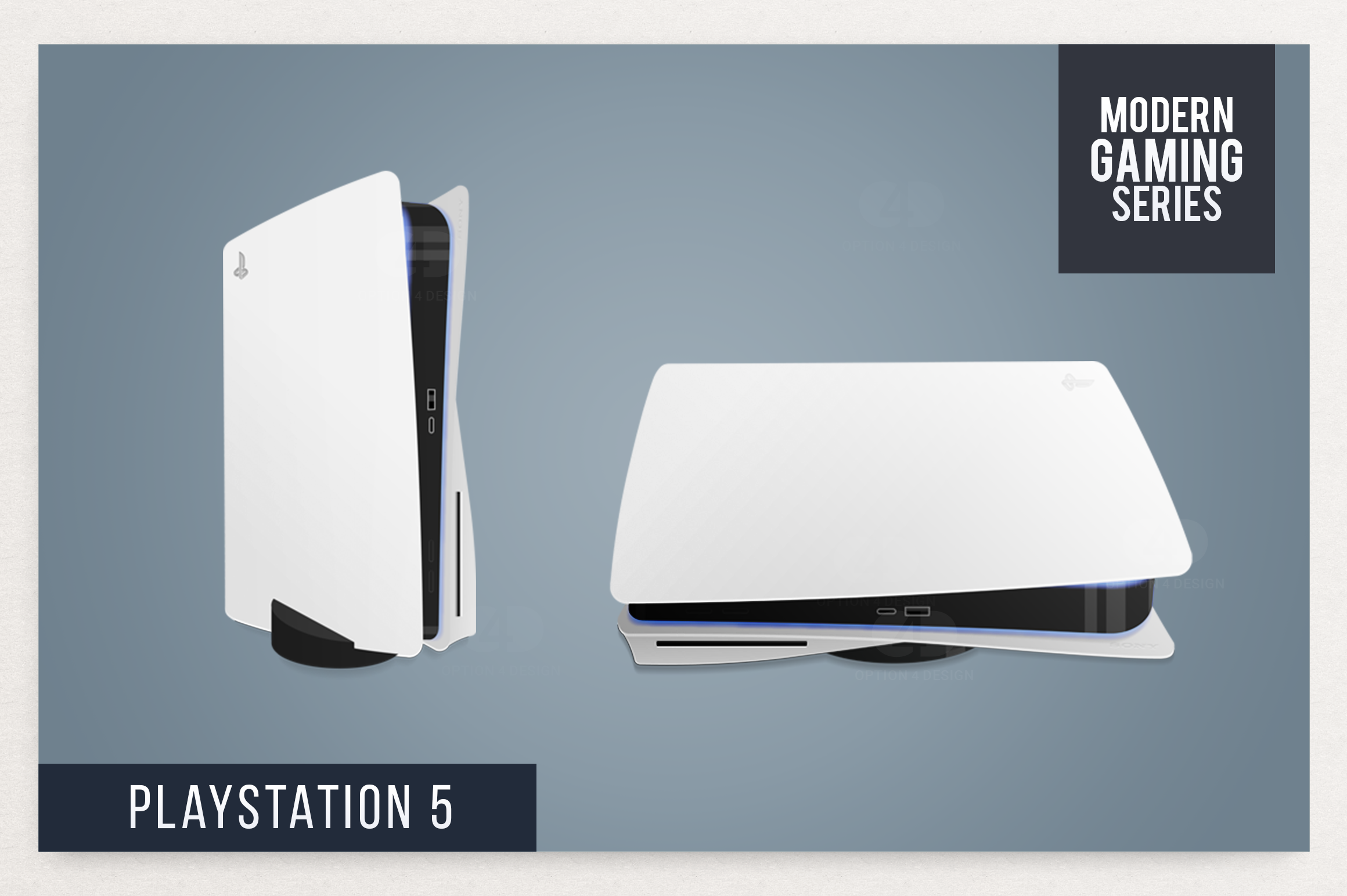Sony PlayStation 5, an Illustration by Option 4 Design