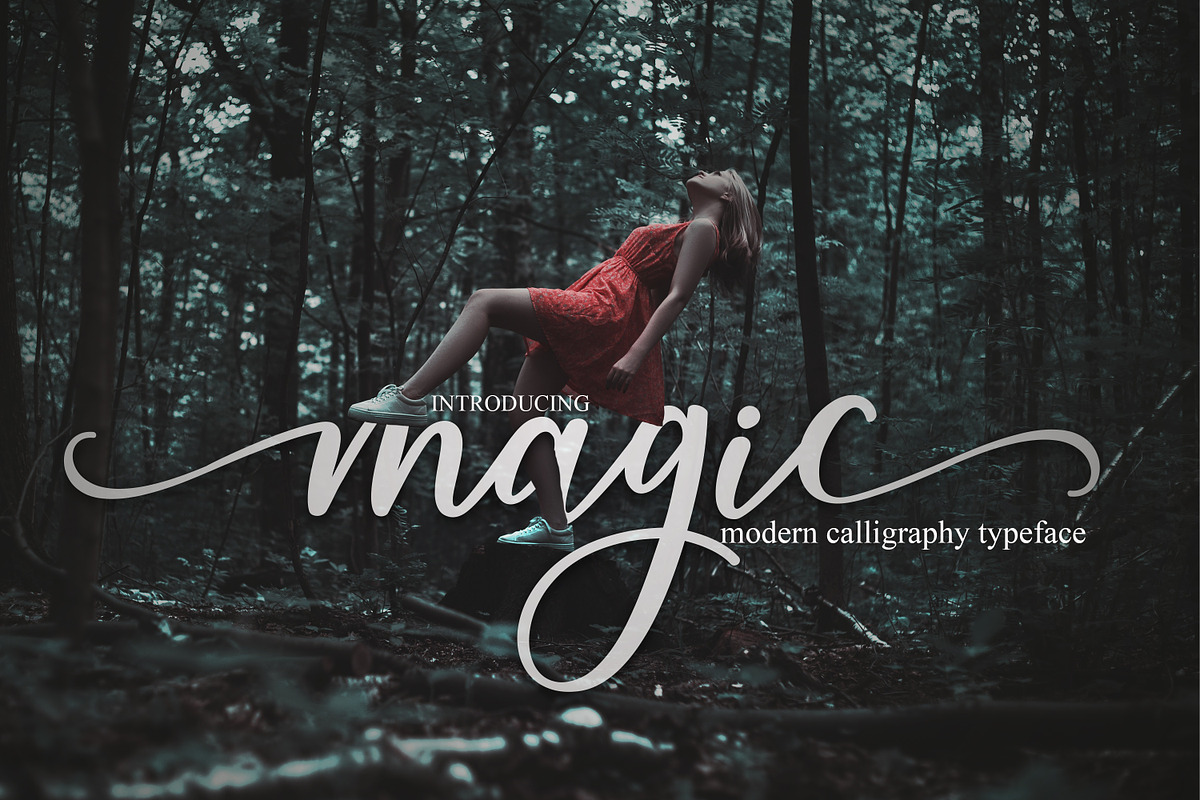 magic script, a Script Font by MrLetters
