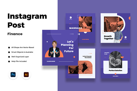 Finance Instagram Post, a Social Media Template by Rahardi Creative
