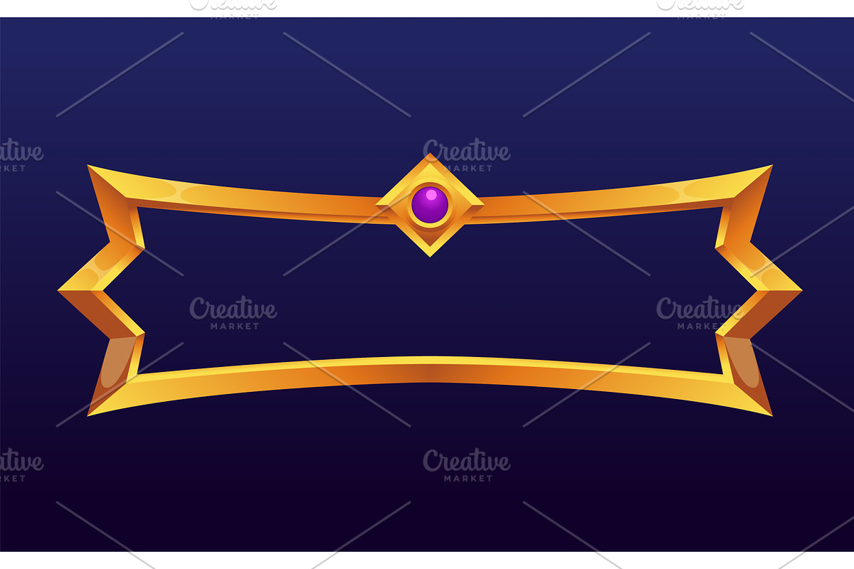Frame medieval game ui. Empty, an Object Illustration by Things for ...