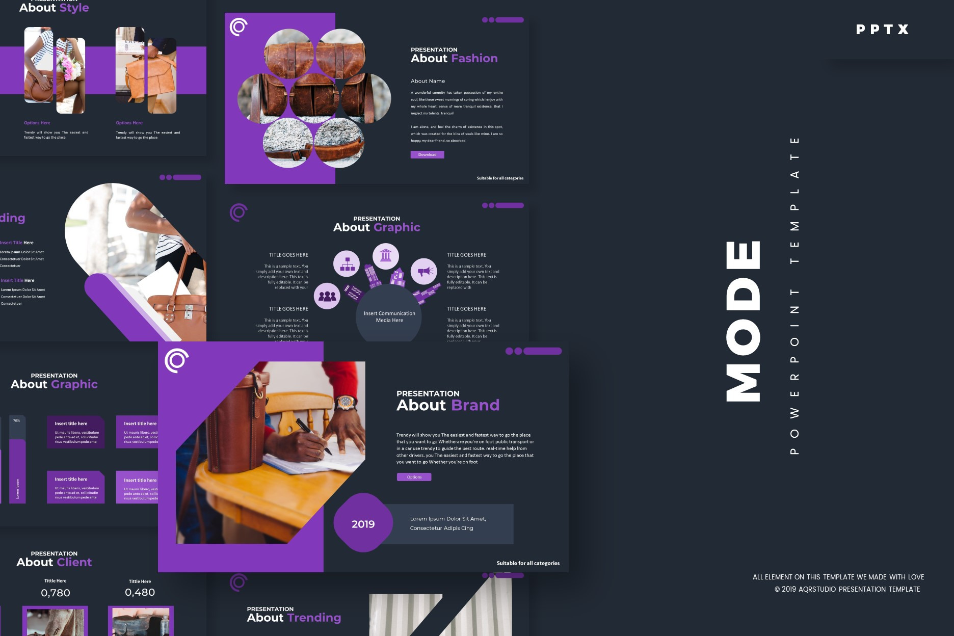 Mode - Powerpoint Template, a Presentation Template by AQR Studio