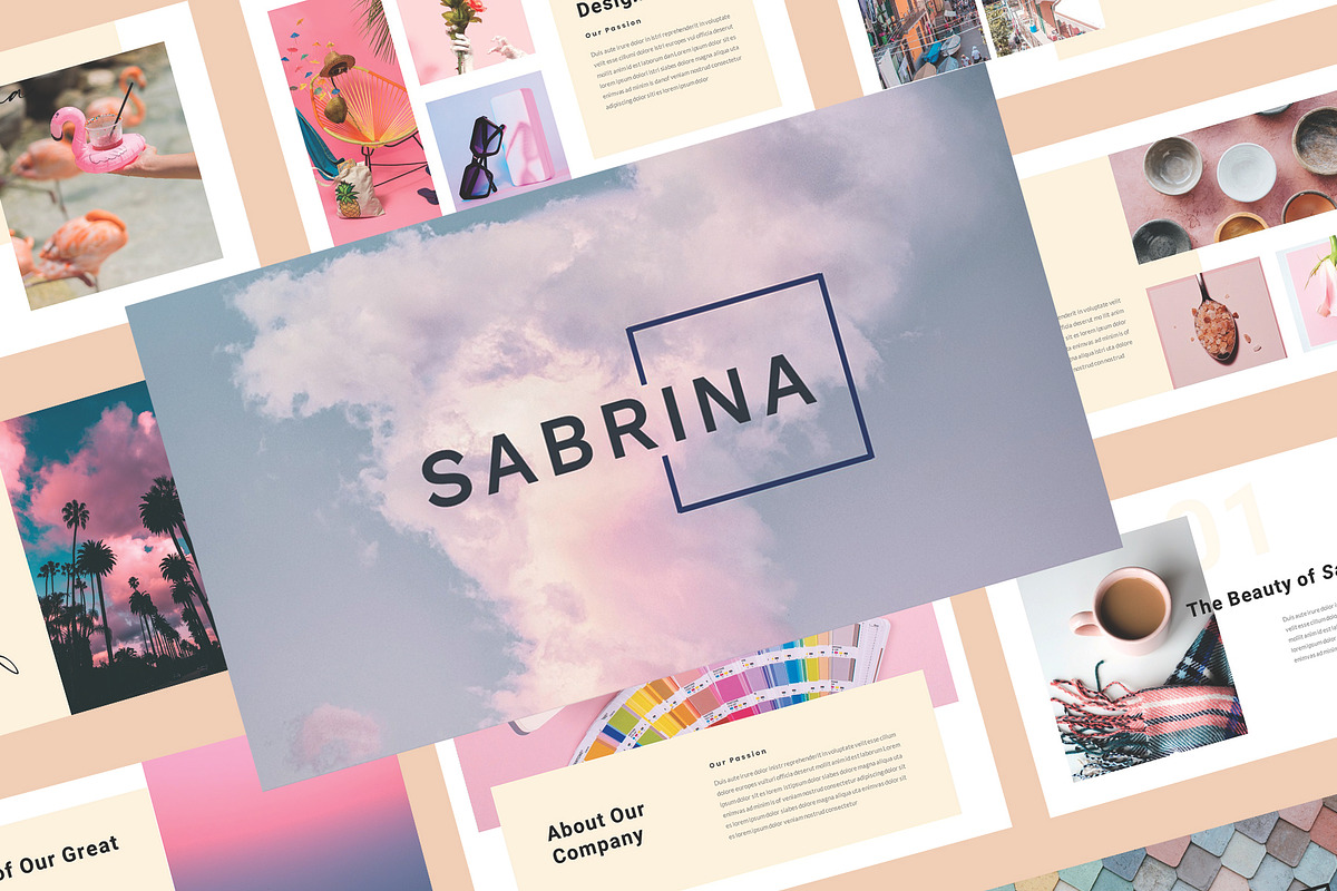 Sabrina - PowerPoint Template, a Presentation Template by riz creative studio | Creative Market