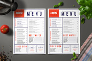 Simple Food Menu, a Flyer Template by Tokosatsu | Creative Market