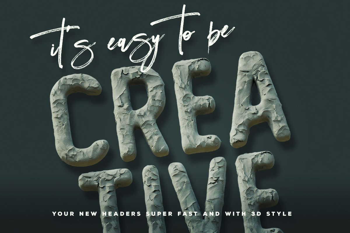Clay 3 - Color Font, a Symbol Font by Deeezy