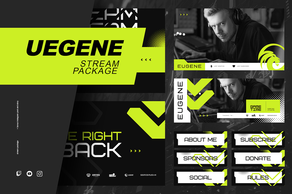 EUGENE Stream Package Canva Template, a Templates & Theme by ...