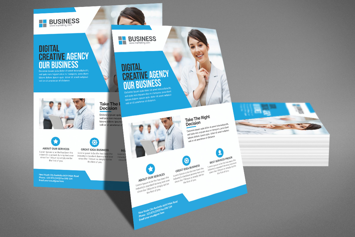 Smart Business Flyer, a Flyer Template by graphicforest