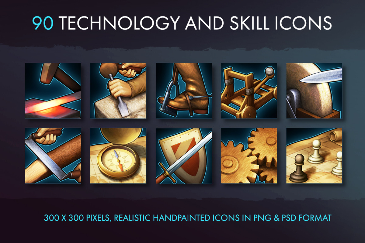 Technology And Skill Icons, an Icon by Yusuf Artun