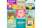 Bitcoin Bundle - 9 Posters, an Object Graphic by ELFIVETROV DESIGN