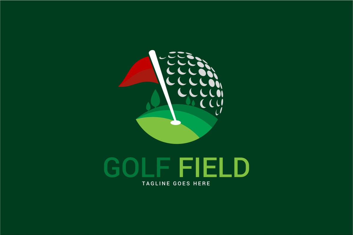 Golf Field Logo Template, a Branding & Logo Template by PutraCetol Studio