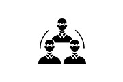 Research department black icon, a Healthcare Illustration by urban icon