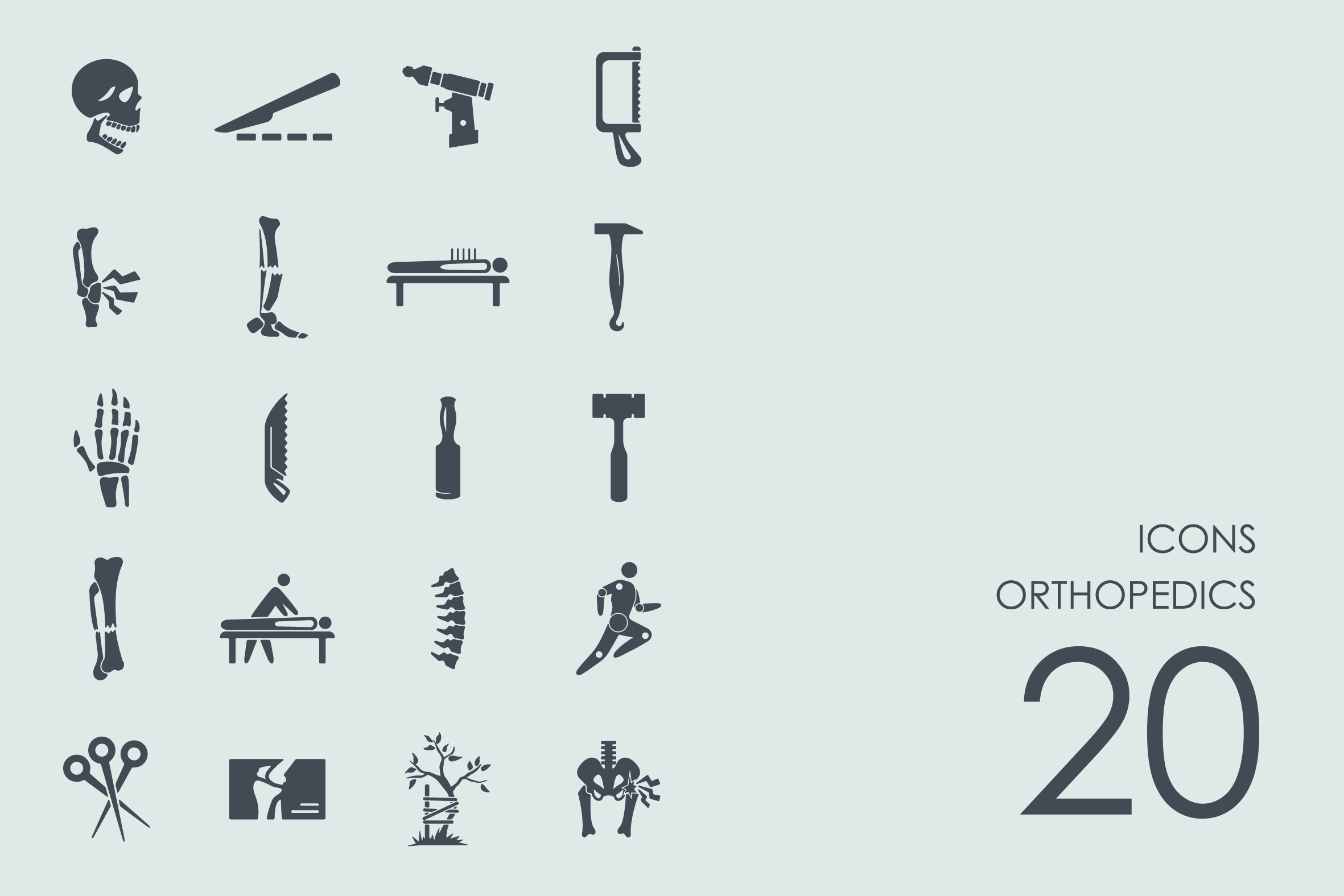Orthopedics icons, an Icon by Palau