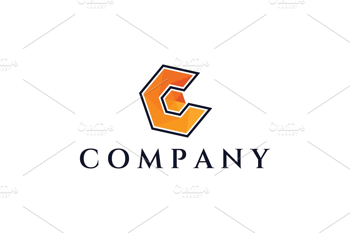 3d letter c template